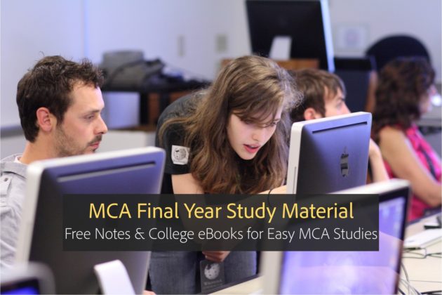 MCA Final Year Notes and eBooks – Download Free MCA Study Material to ...